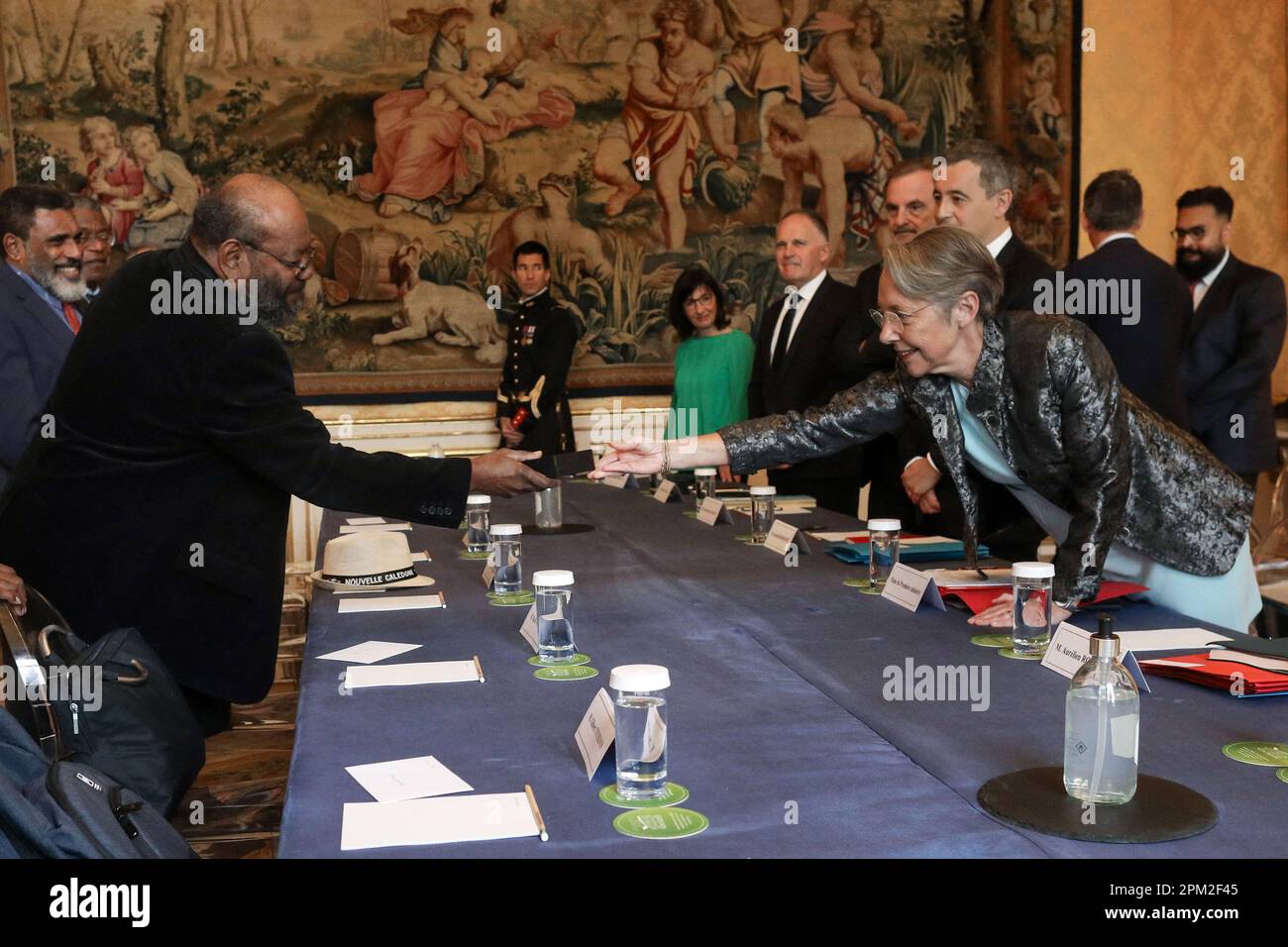 Paris, France. 11th Apr, 2023. Prime Minister Elisabeth Borne, Interior ...