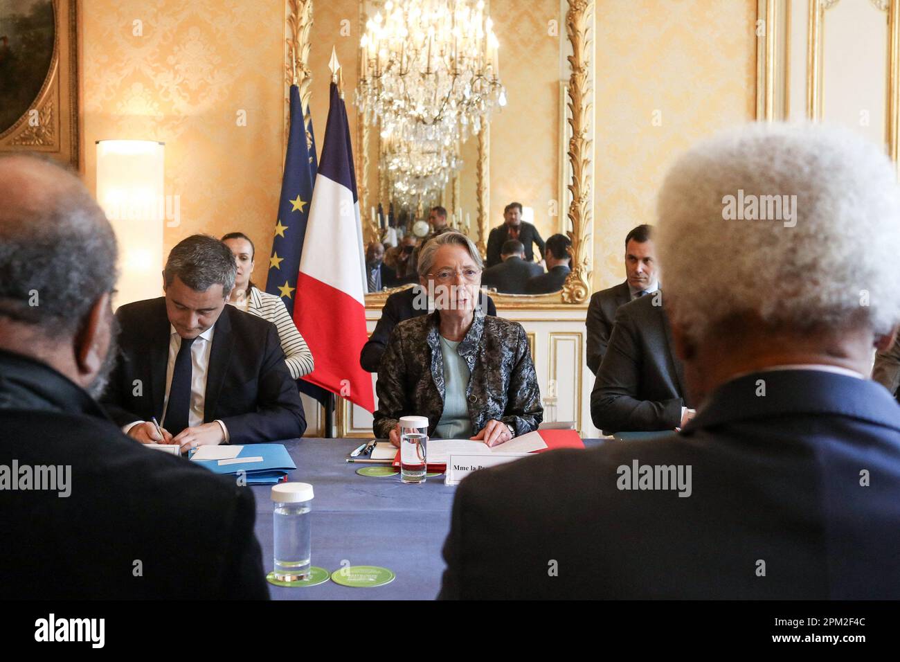 Paris, France. 11th Apr, 2023. Prime Minister Elisabeth Borne, Interior ...
