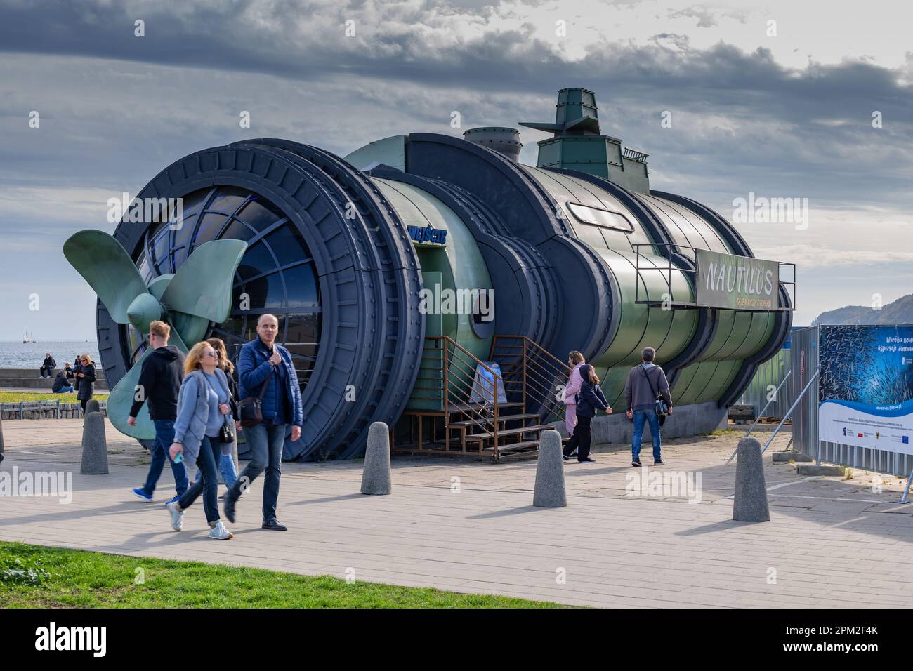 Gdynia, Poland - October 8, 2022 - Batyskaf Nautilus, modern 5D cinema ...