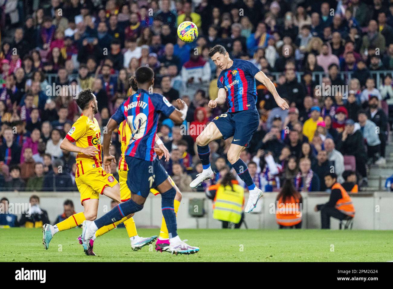 Robert Lewandowski of FC Barcelona during the Spanish championship La Liga football match ...