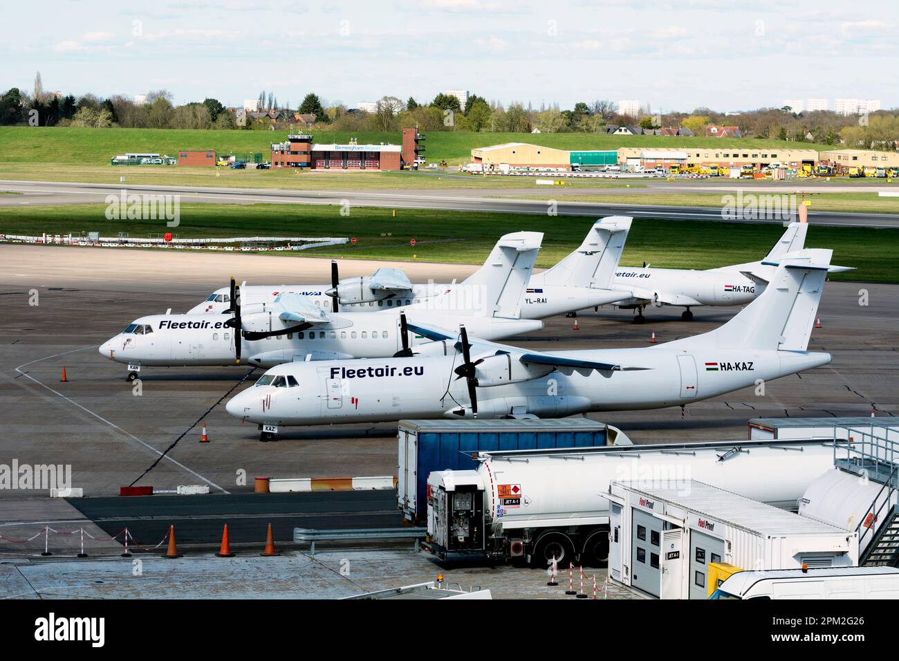 Fleet Air aircraft at Birmingham Airport Cargo Terminal, West Midlands ...