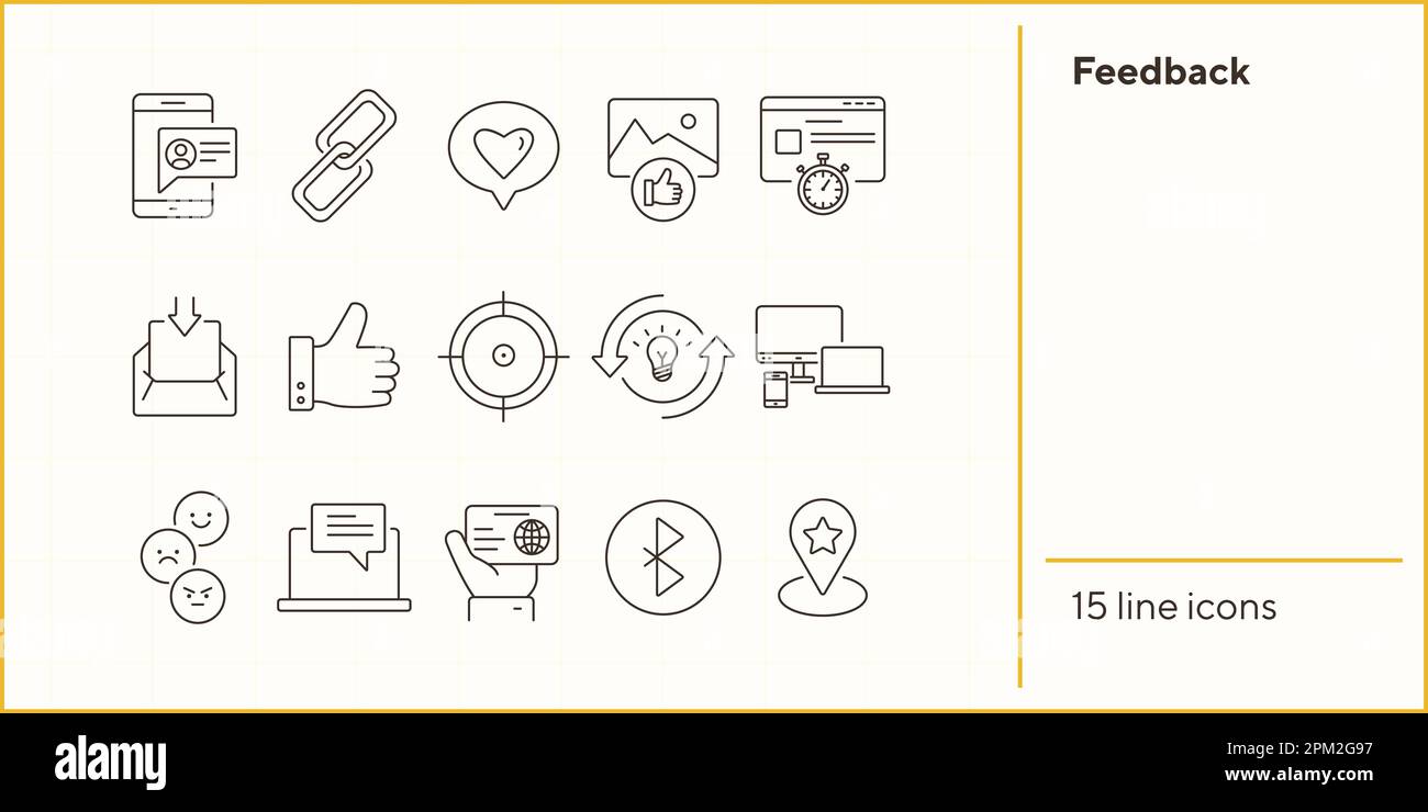 Feedback generation Stock Vector Images - Alamy