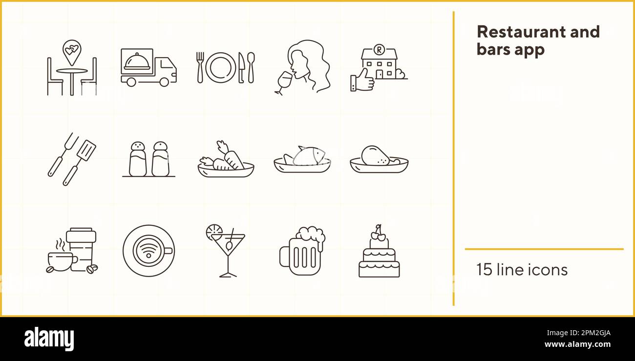 Fish bars Stock Vector Images - Alamy