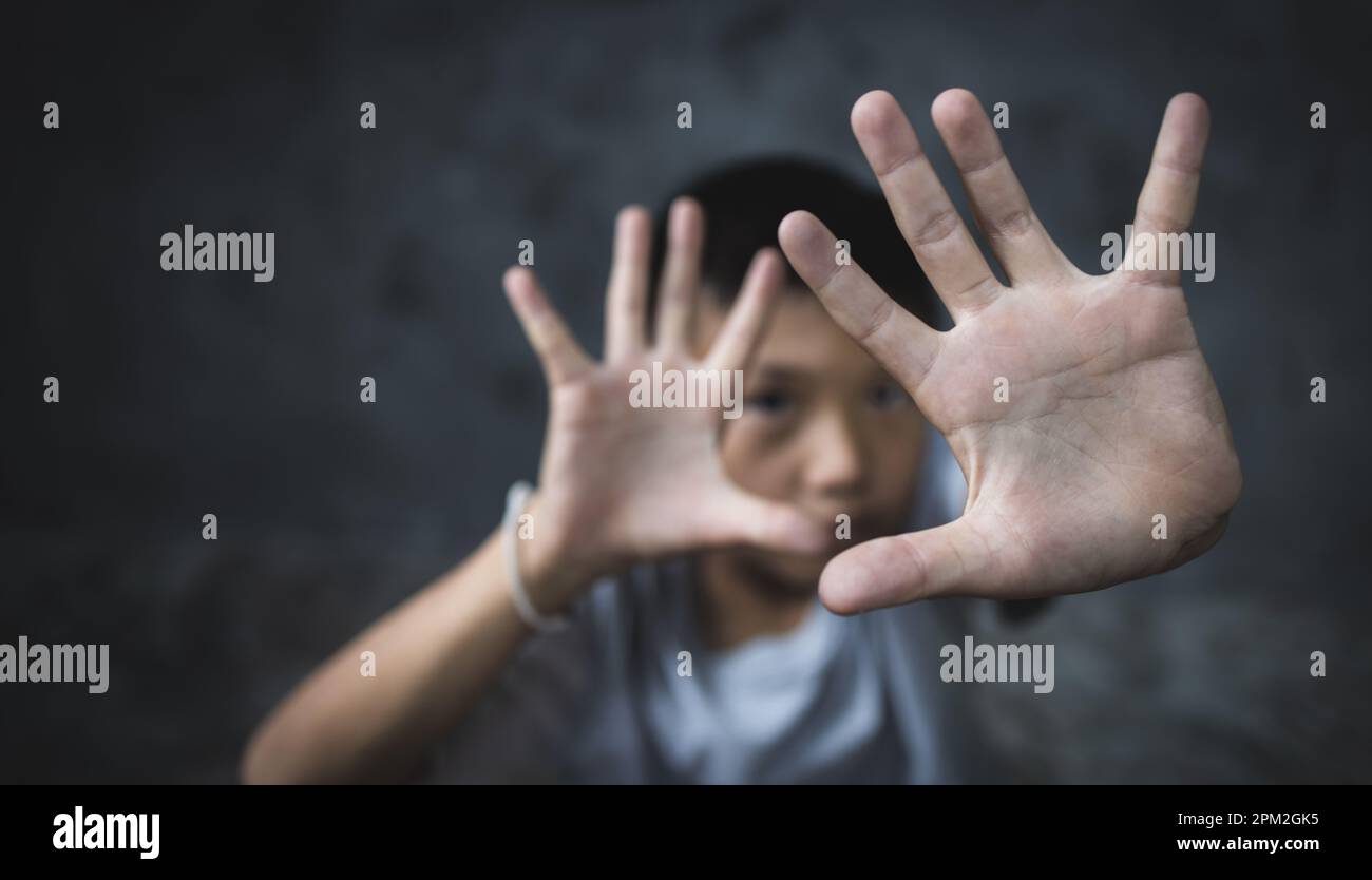 Stop abusing boy violence , human trafficking, Human Rights Day concept ...