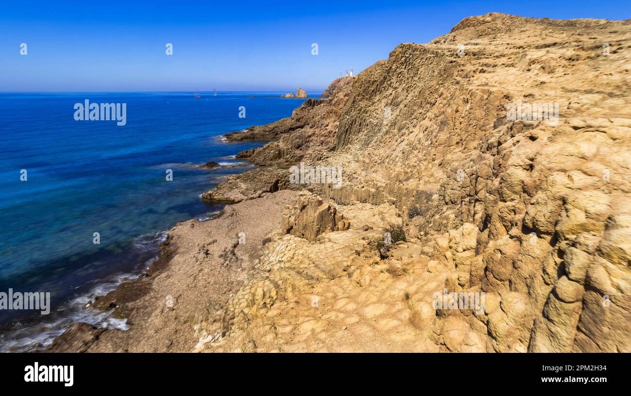 Columnar Jointing Structures Of Punta Baja, Lava Flows, Volcanic Rocks ...