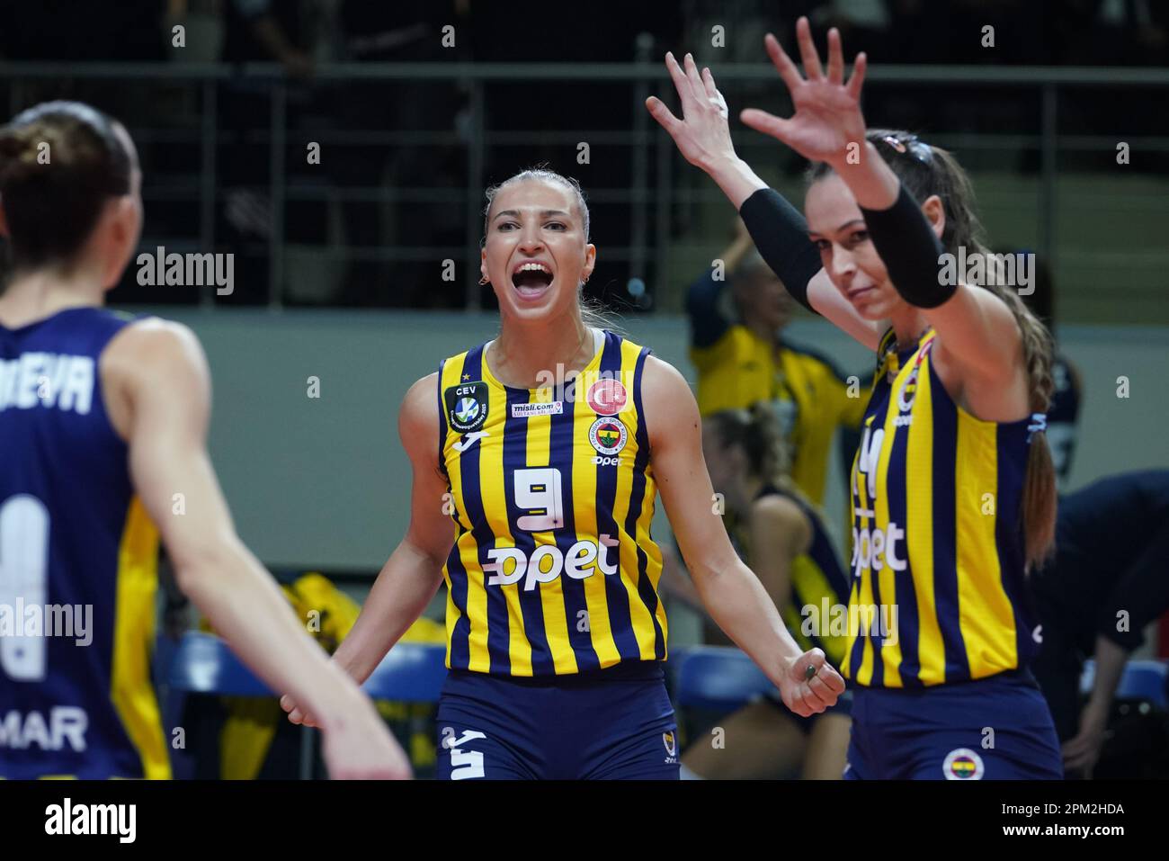 ISTANBUL, TURKIYE - OCTOBER 29, 2022: Meliha Diken in Vakifbank vs ...