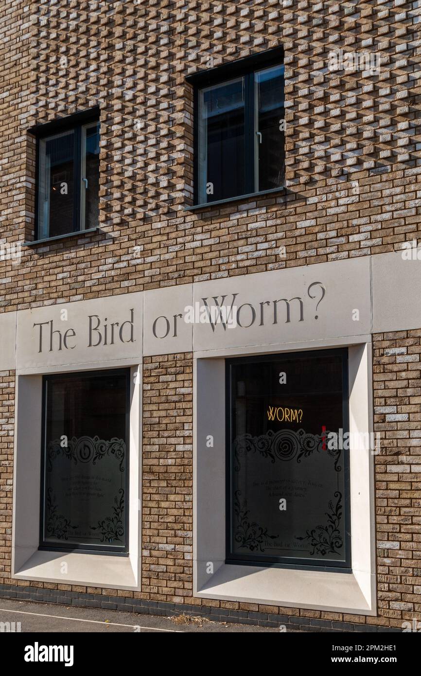 An exterior view of The Bird or Worm?, a modern pub on Newmarket Road ...