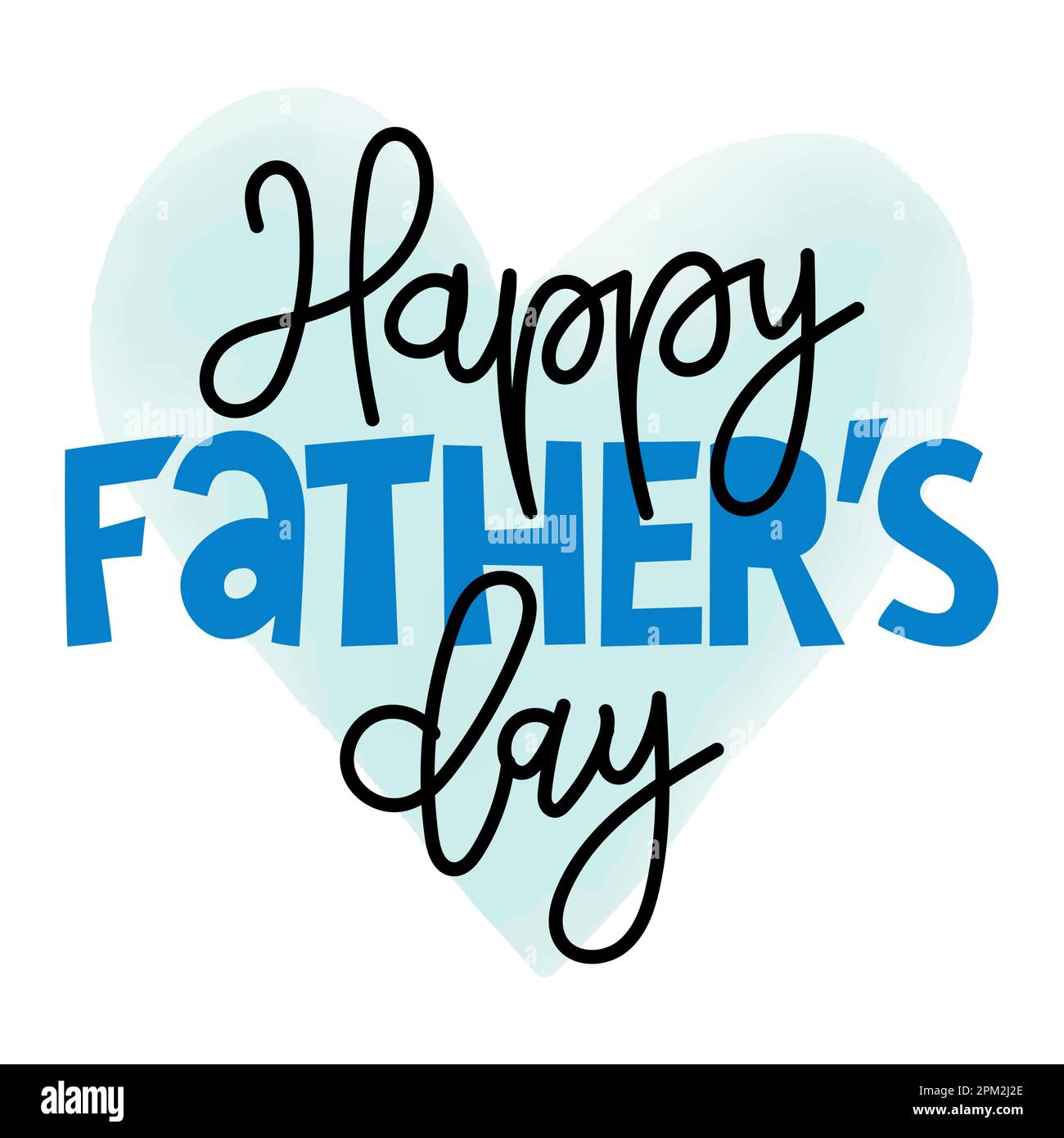 Happy Fathers Day Lettering Greeting Card Handmade Calligraphy Vector Illustration Good For 