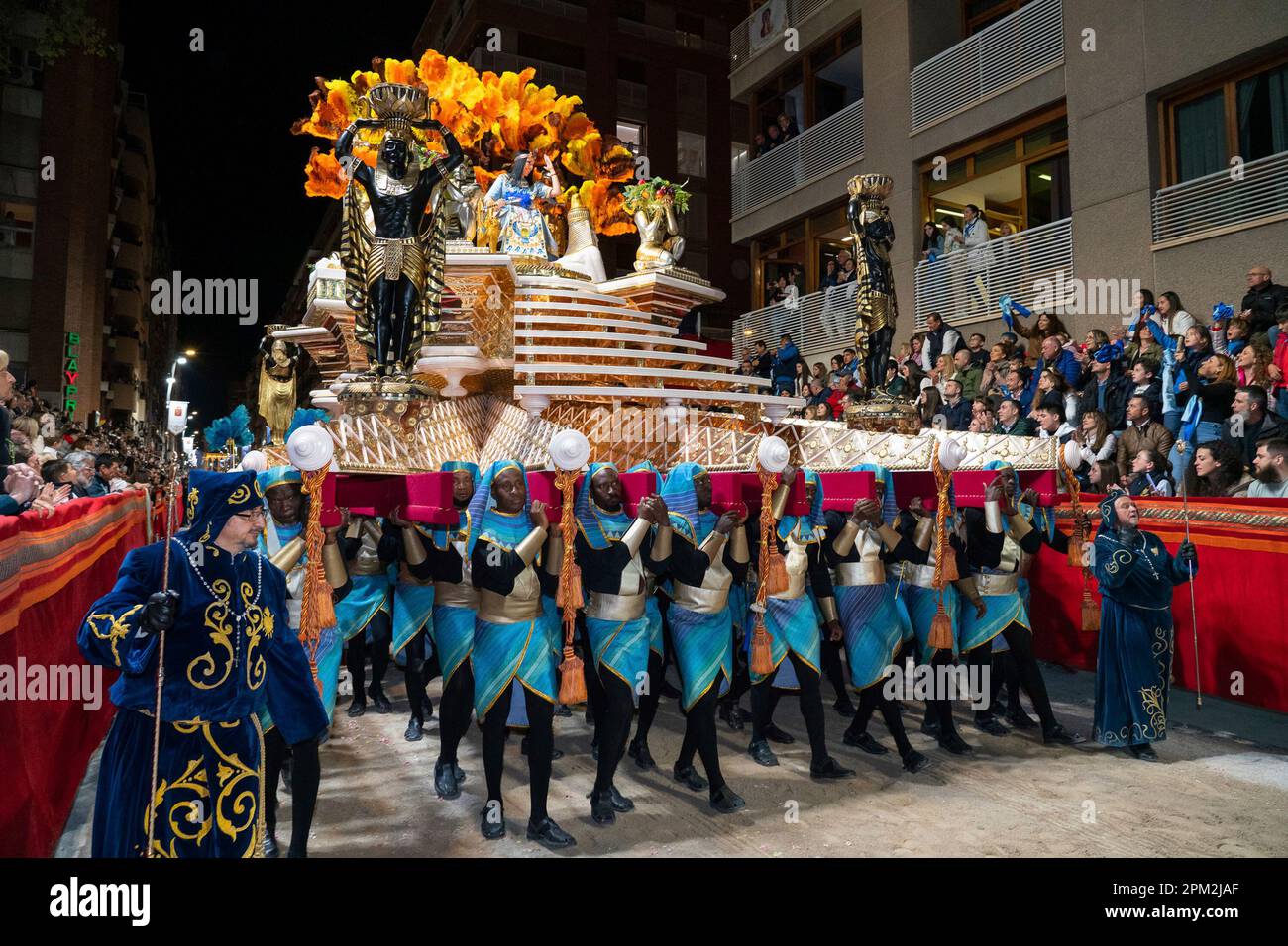 The first of the Biblical Passion Parades, on April 7, 2023, in Lorca ...
