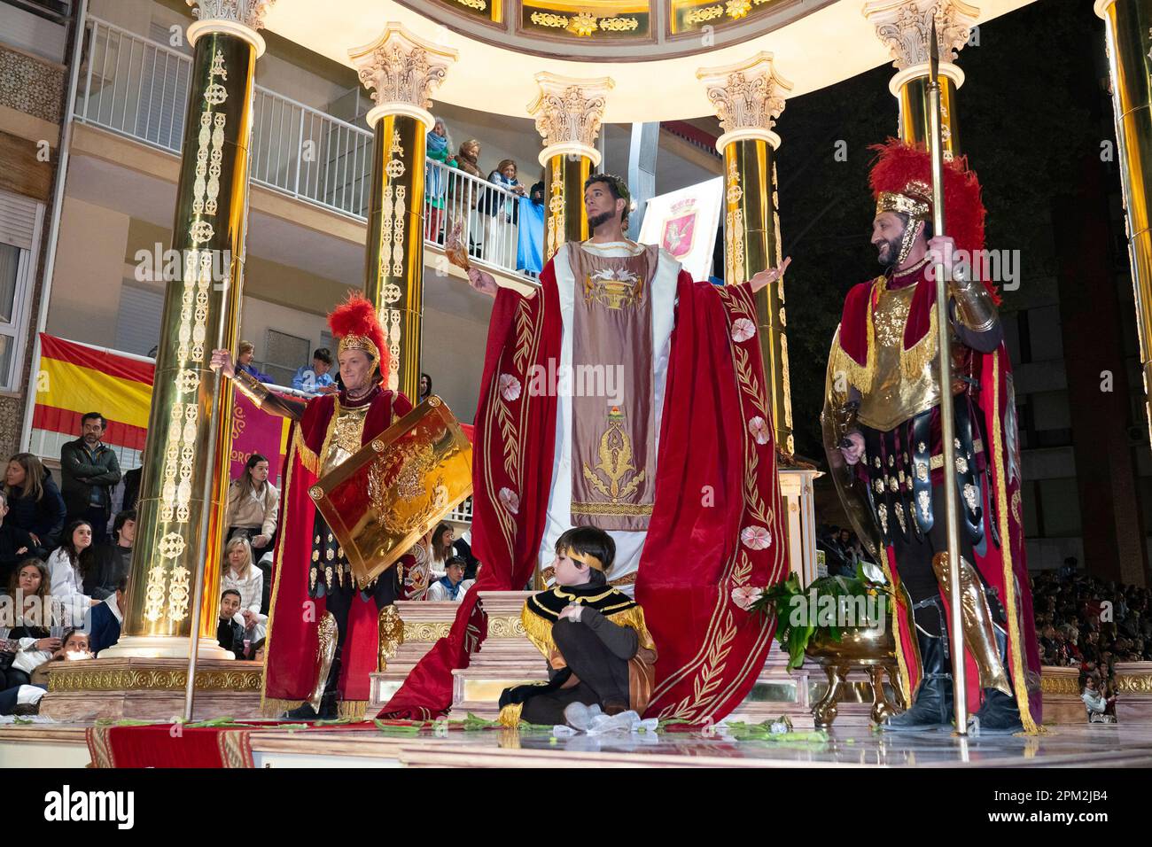 The first of the Biblical Passion Parades, on April 7, 2023, in Lorca ...