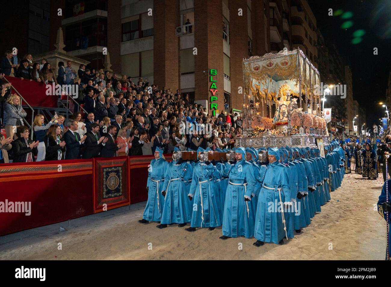 The first of the Biblical Passion Parades, on April 7, 2023, in Lorca ...