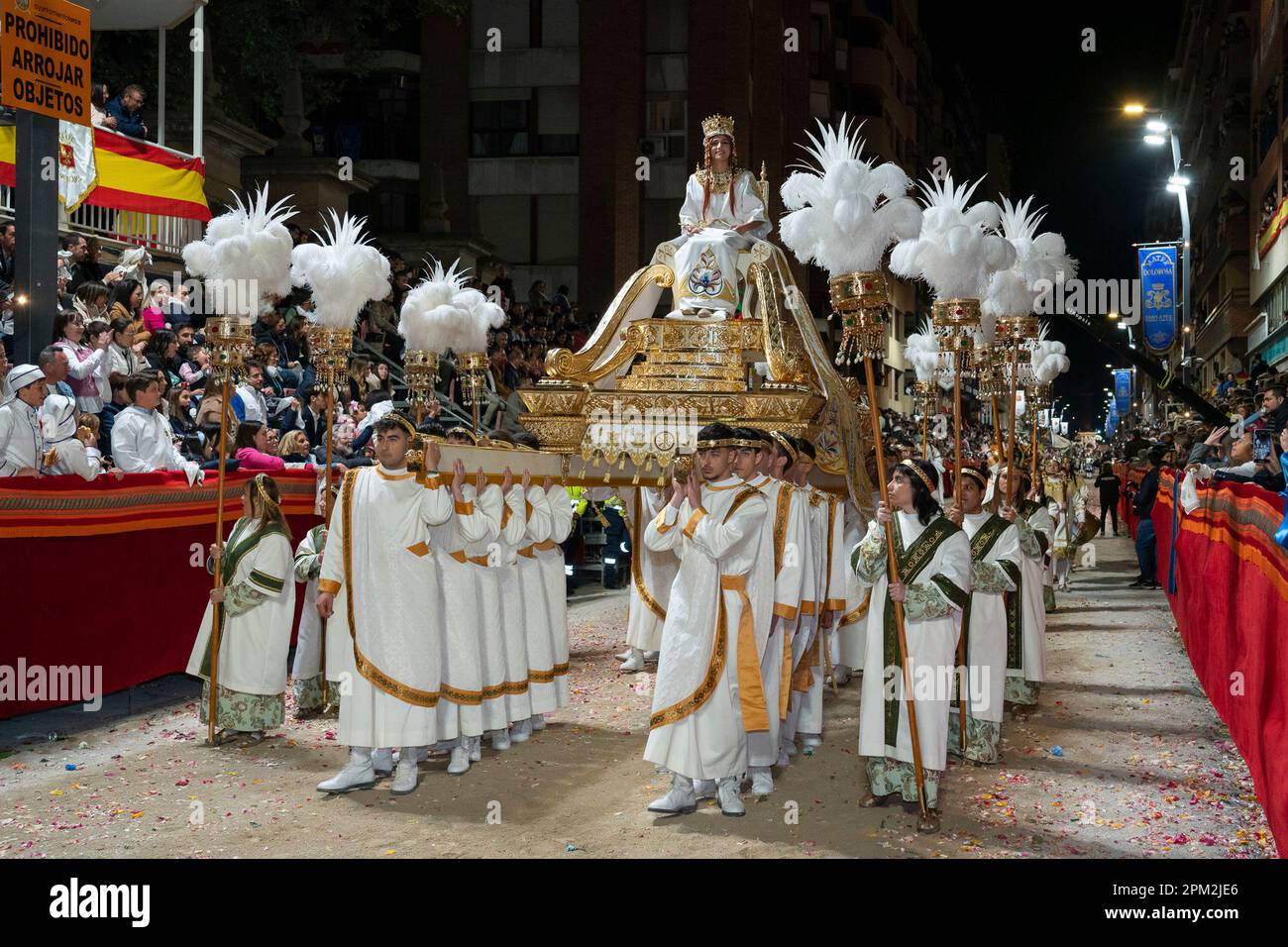 The first of the Biblical Passion Parades, on April 7, 2023, in Lorca ...