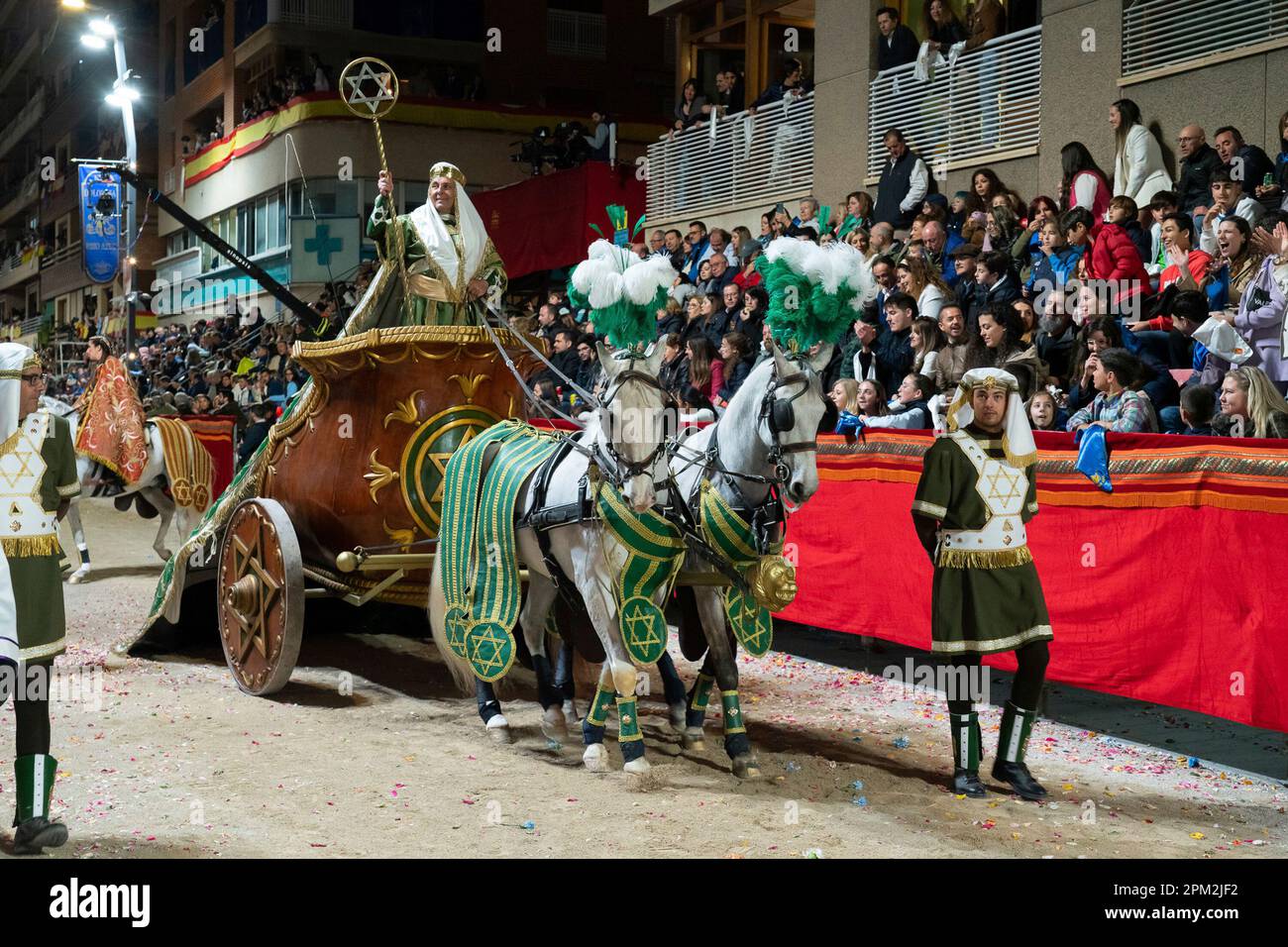 The first of the Biblical Passion Parades, on April 7, 2023, in Lorca ...