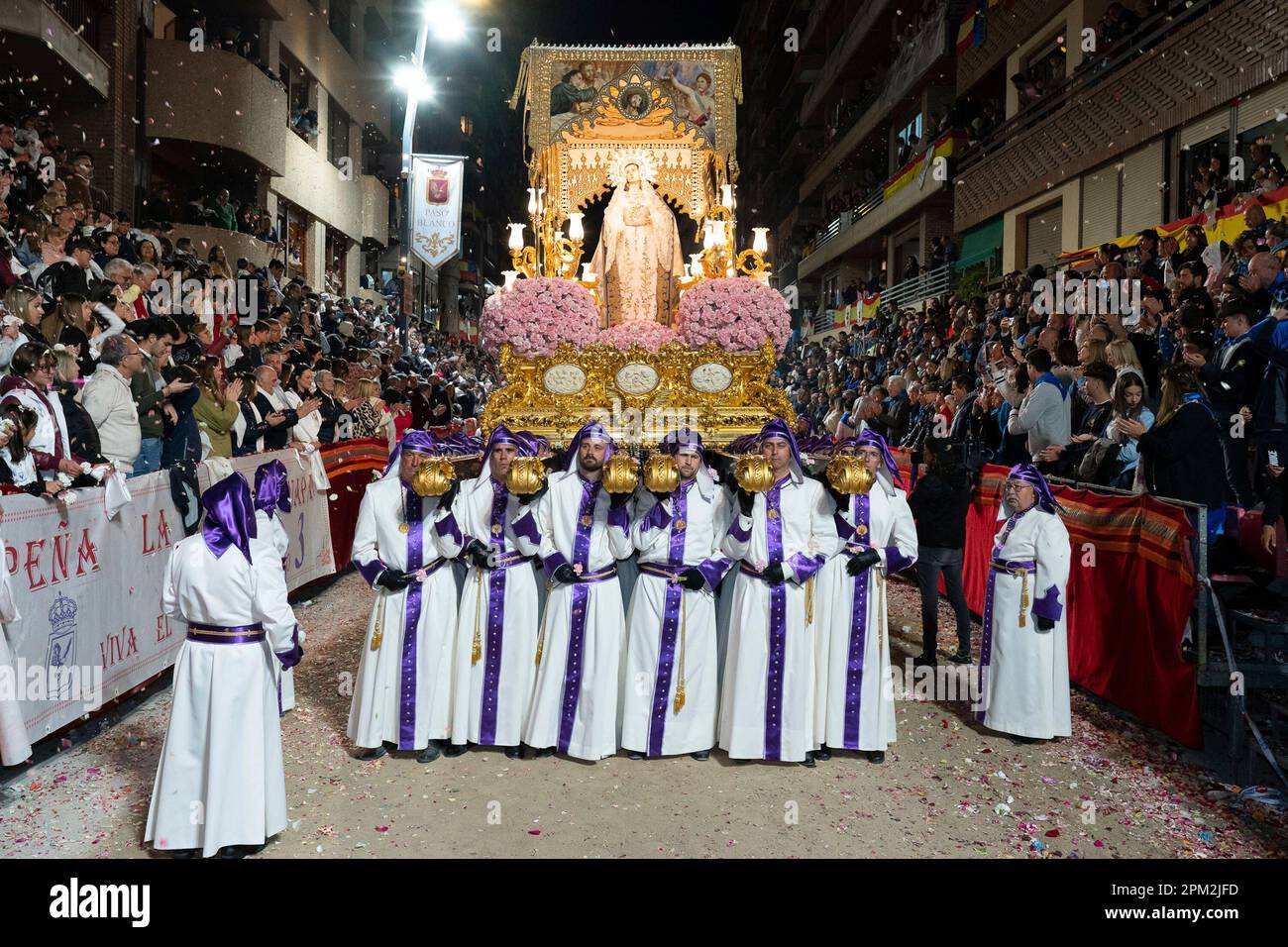 The first of the Biblical Passion Parades, on April 7, 2023, in Lorca ...