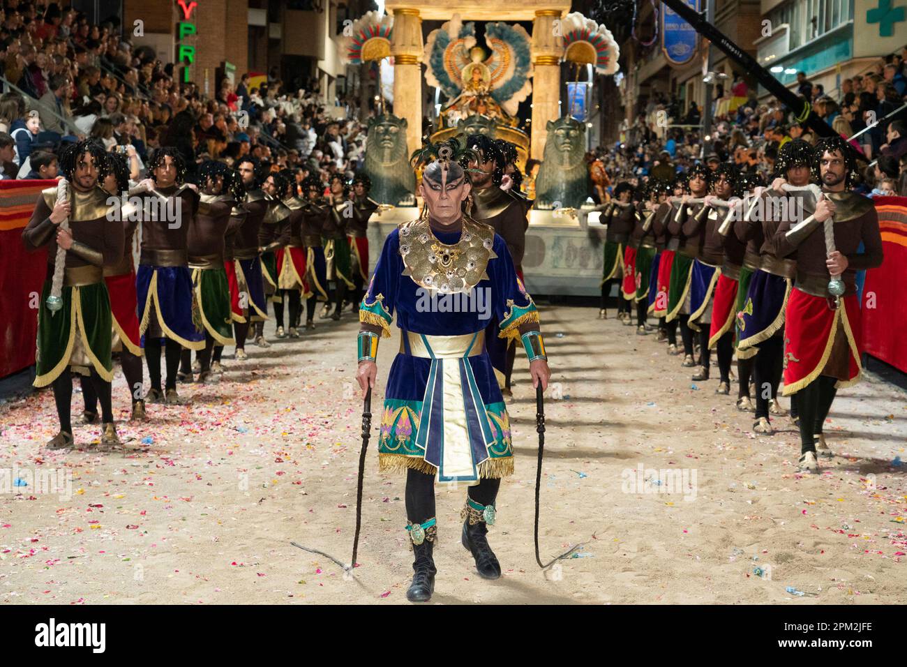 The first of the Biblical Passion Parades, on April 7, 2023, in Lorca ...