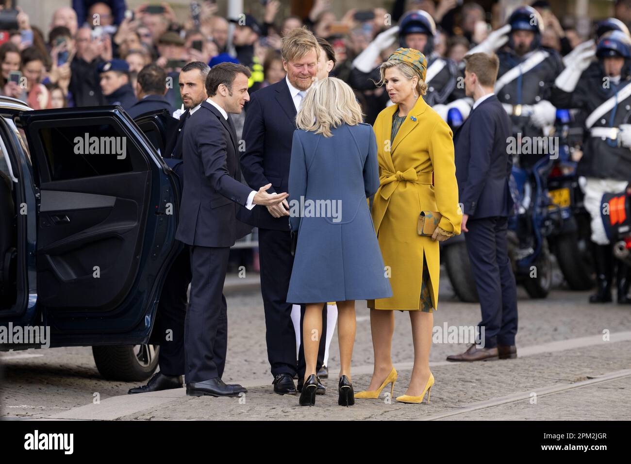 Amsterdam, Netherlands. 11th Apr, 2023. AMSTERDAM - French President ...
