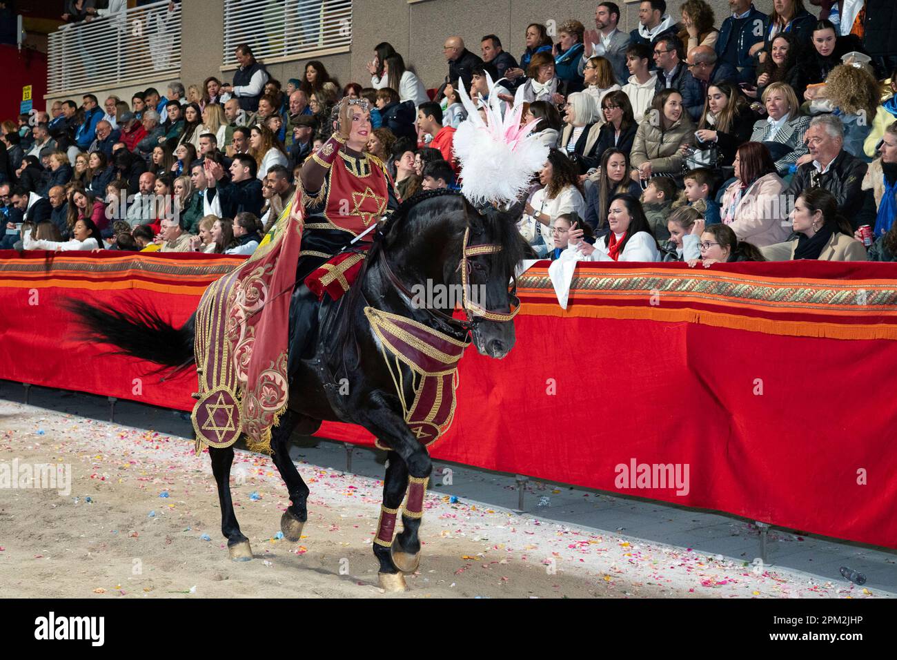 The first of the Biblical Passion Parades, on April 7, 2023, in Lorca ...