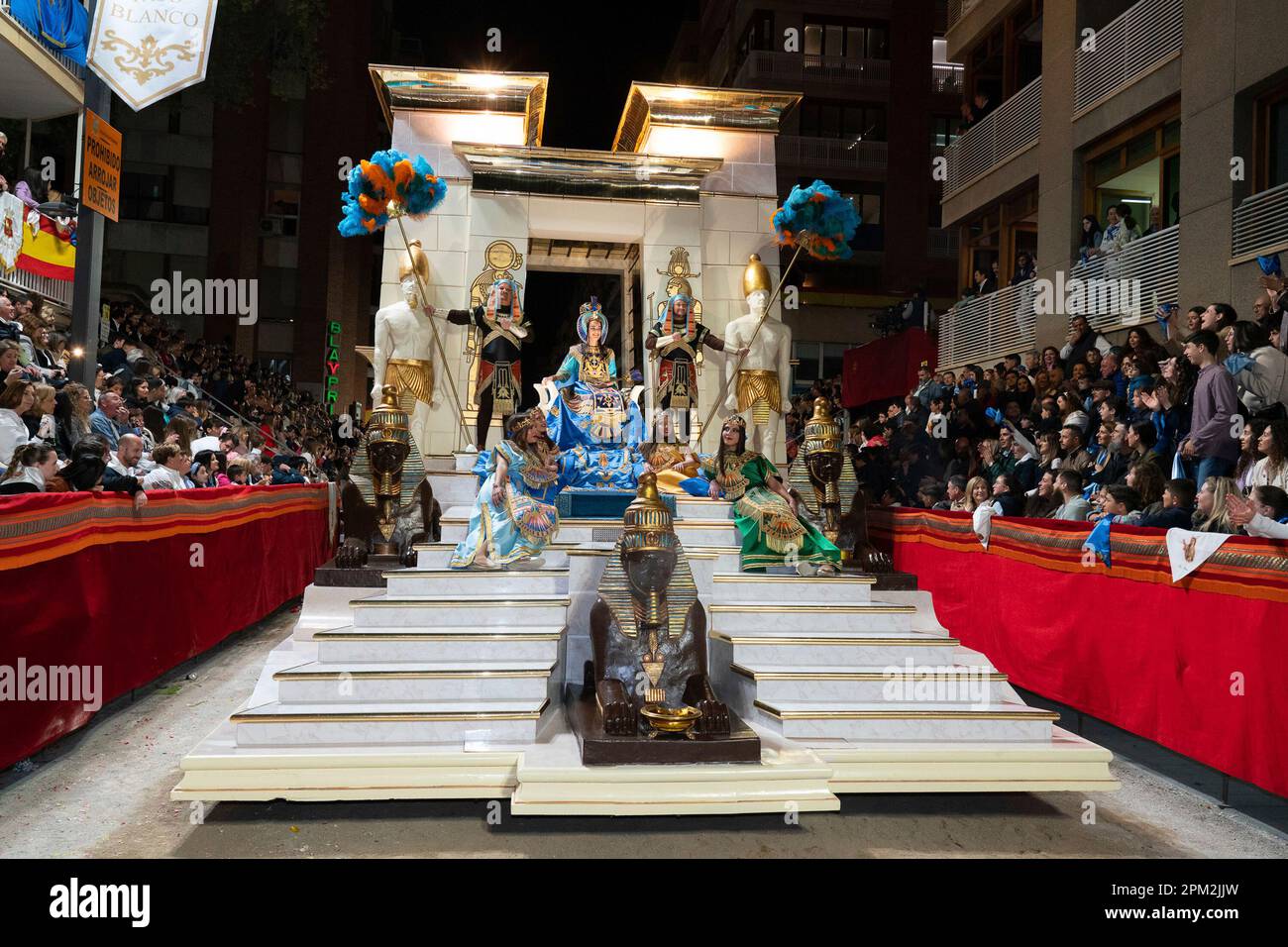 The first of the Biblical Passion Parades, on April 7, 2023, in Lorca ...