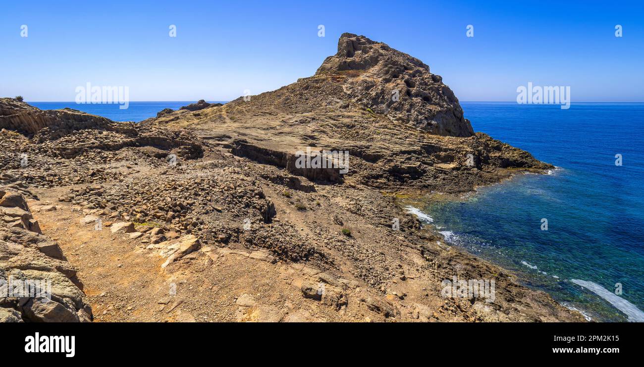 Columnar Jointing Structures Of Punta Baja, Lava Flows, Volcanic Rocks ...