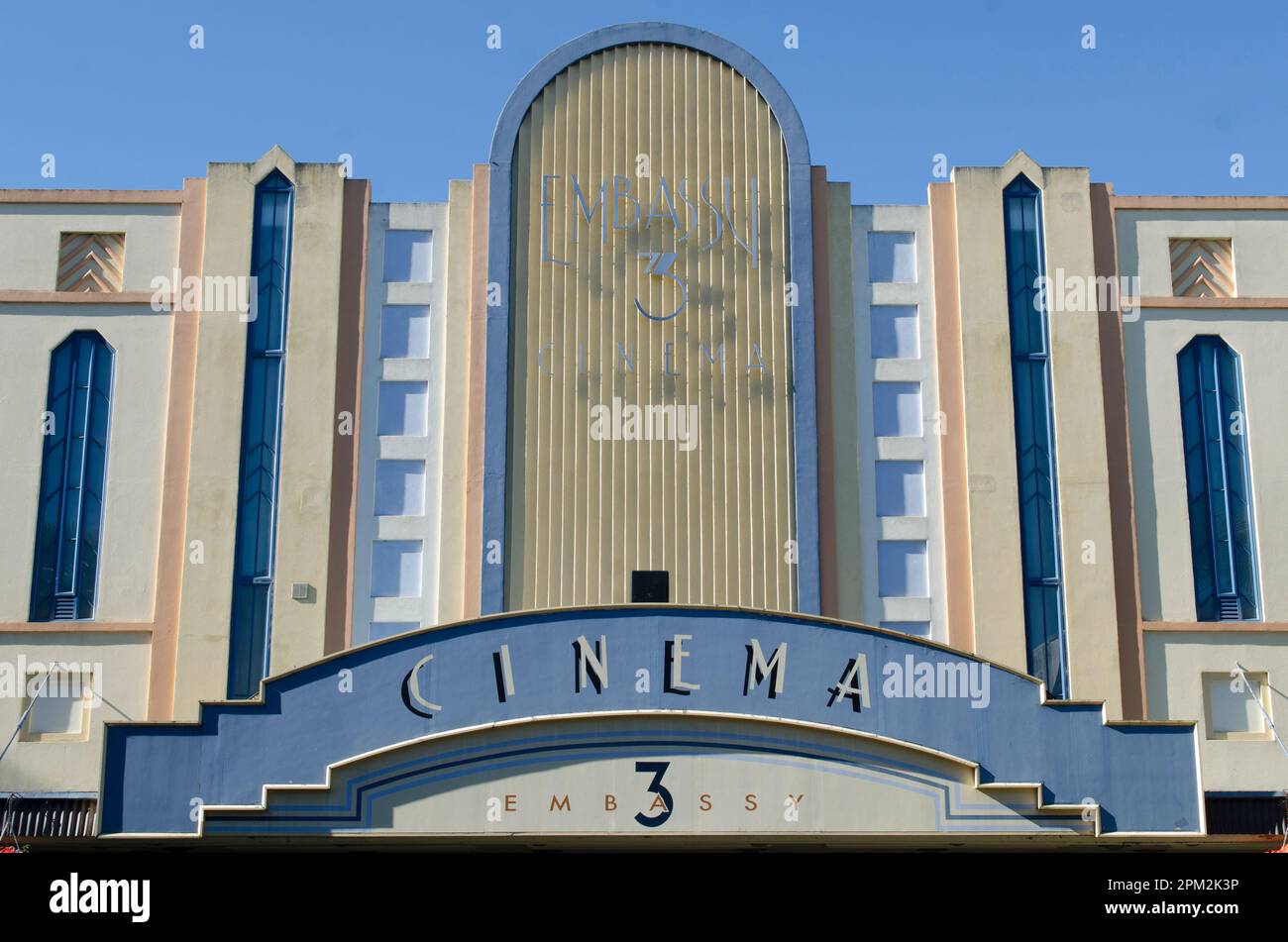 Art deco building, Embassy Cinema, Victoria Avenue, Whanganui, North ...