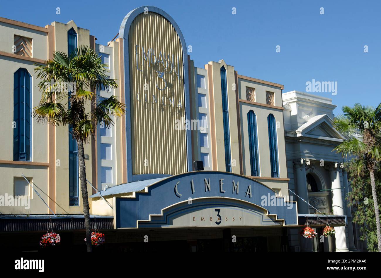 Art deco building, Embassy Cinema, Victoria Avenue, Whanganui, North ...