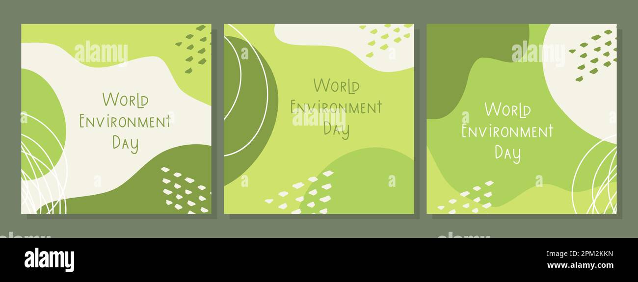 Posters set of World Environment Day , brochure, flyer templates. Eco ...