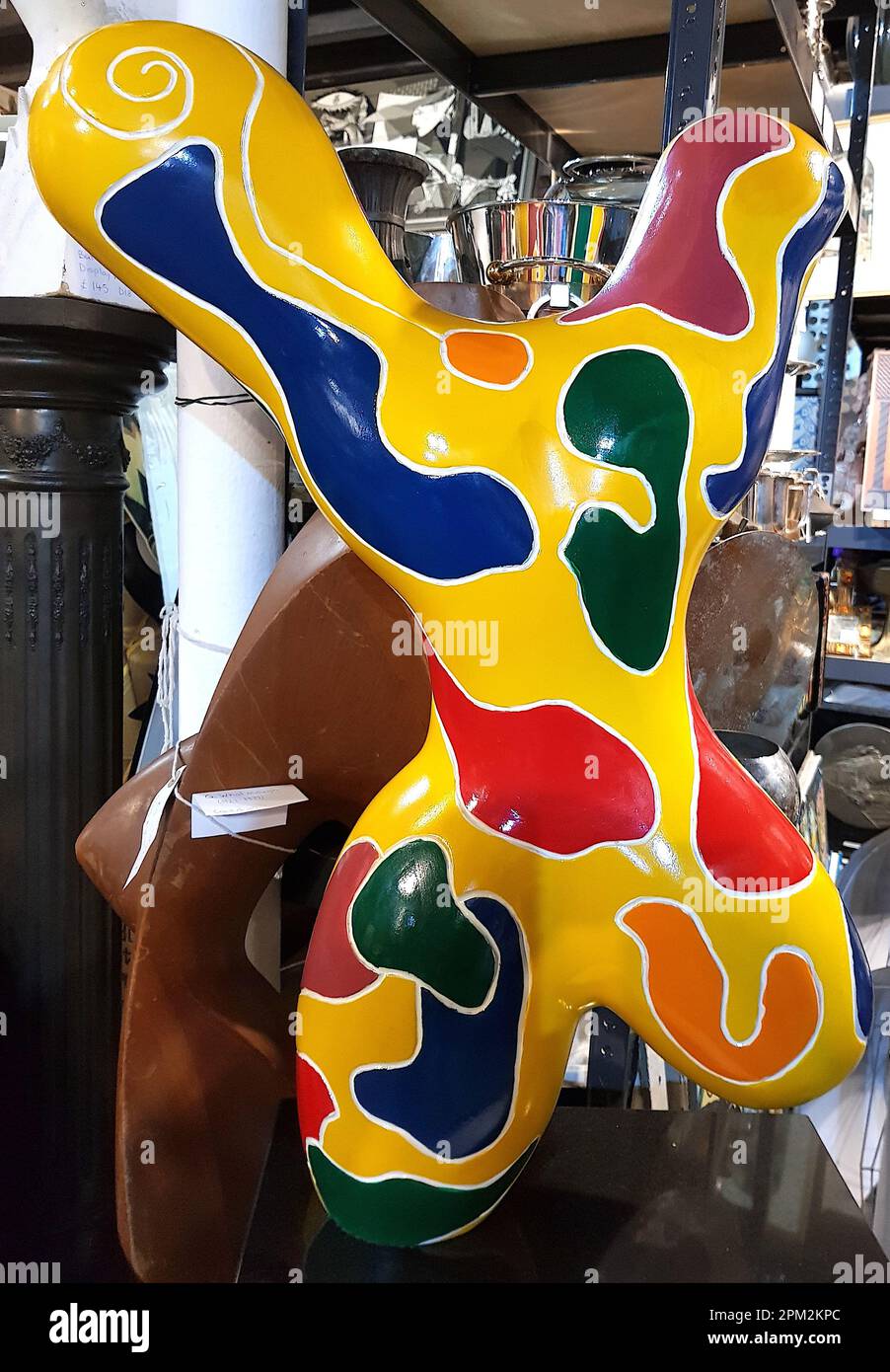 Abstract body shape in bright colours Stock Photo - Alamy