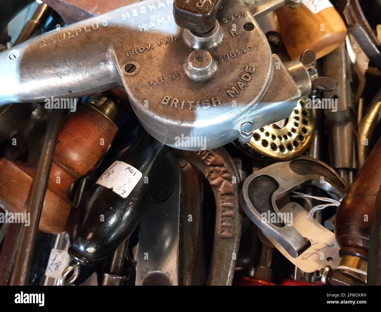 Antique tools display hi-res stock photography and images - Alamy