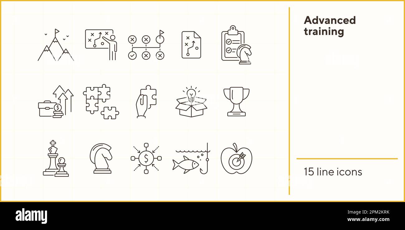 Advanced skill Stock Vector Images - Alamy