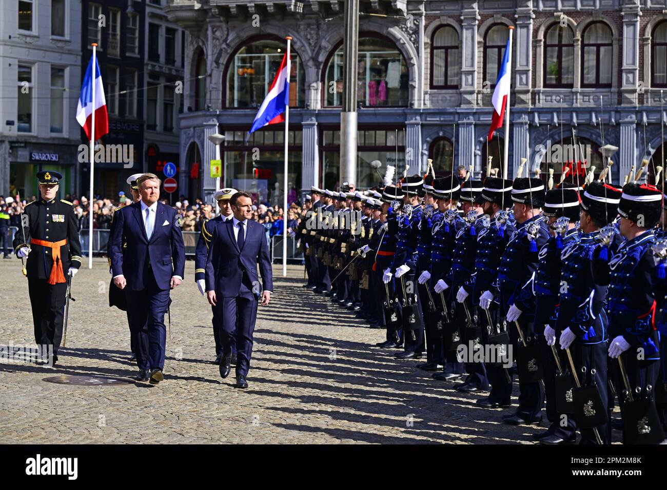 Amsterdam, Netherlands. 11th Apr, 2023. AMSTERDAM - French President ...