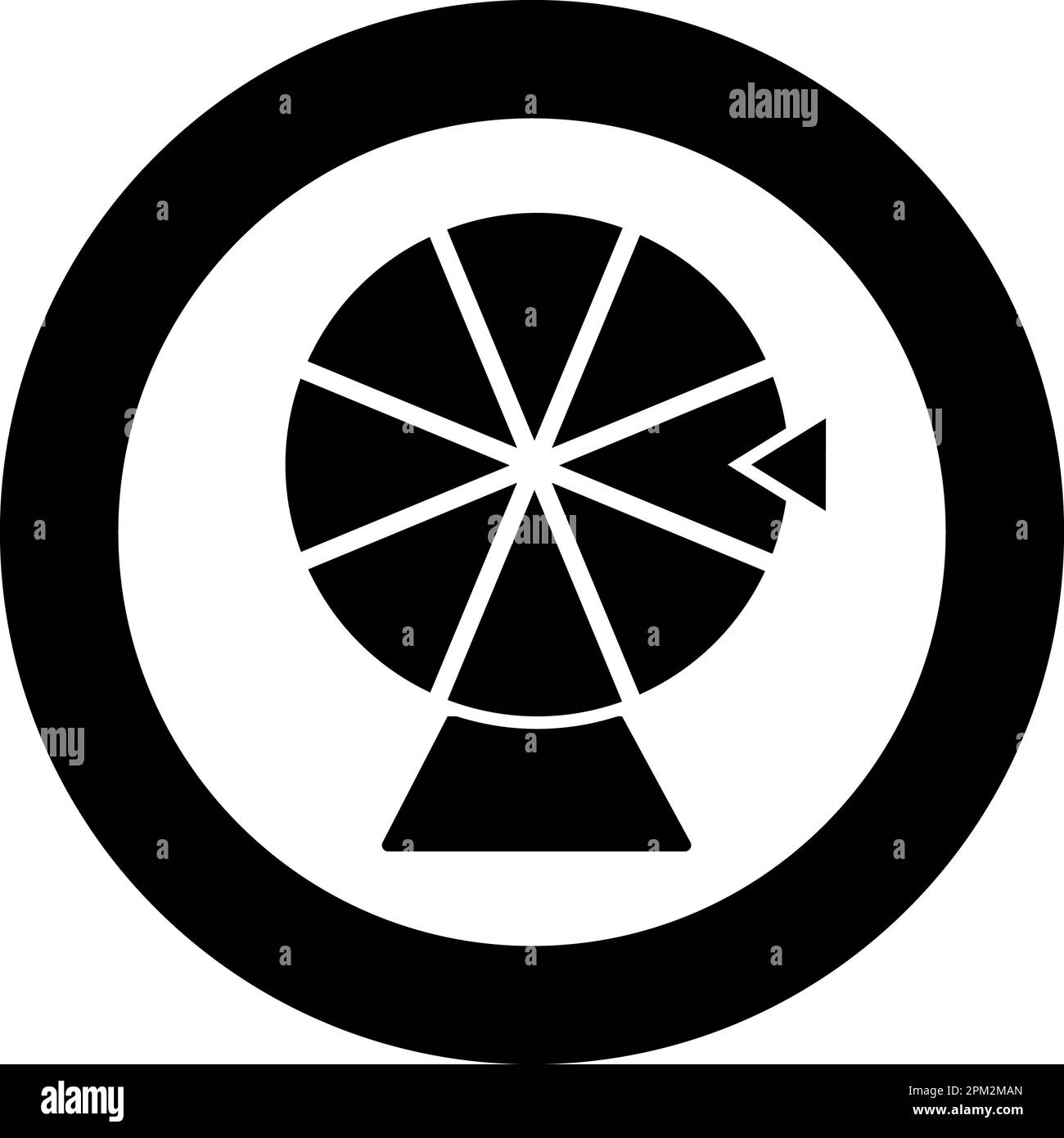 Wheel of Fortune lucky roulette spinning game chance concept icon in ...