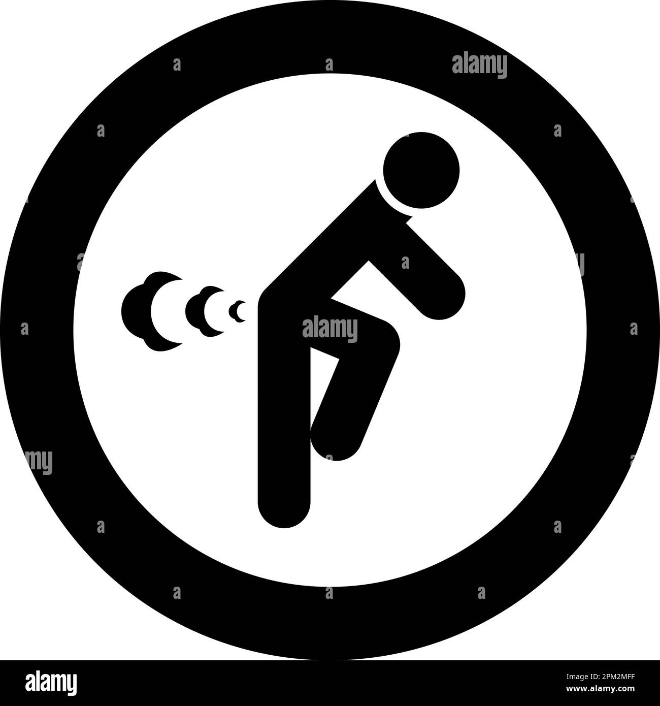 Man farts break wind farting bloating gas cloud stench bad smell ...