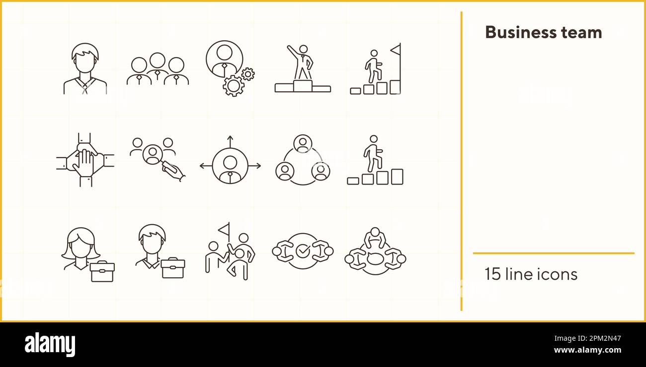 Business team icons Stock Vector Image & Art - Alamy