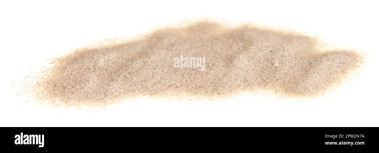 Sand isolated on white background Stock Photo - Alamy