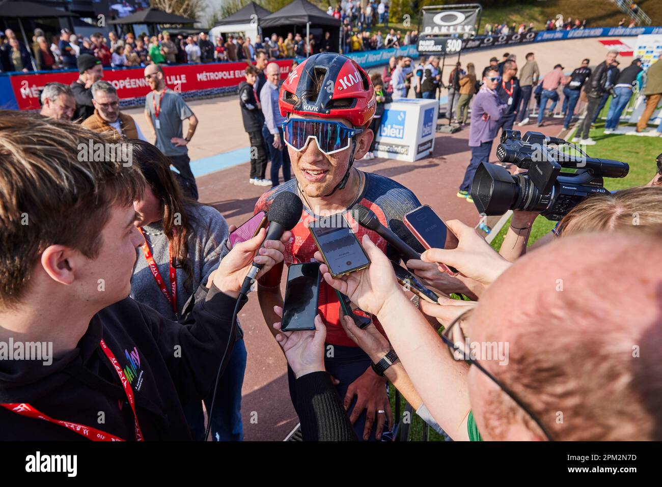 INEOS grenadiers Josh Tarling Paris Roubaix 2023 9 April 2023. 120th ...