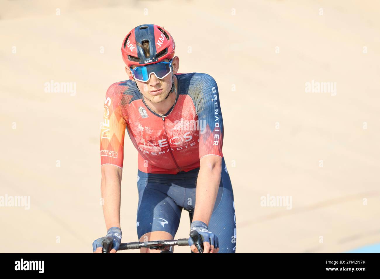 INEOS grenadiers Josh Tarling Paris Roubaix 2023 9 April 2023. 120th ...