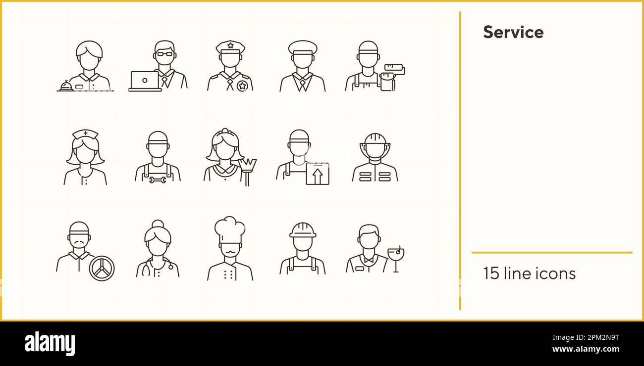 Driver hotel service isolated Stock Vector Images - Alamy