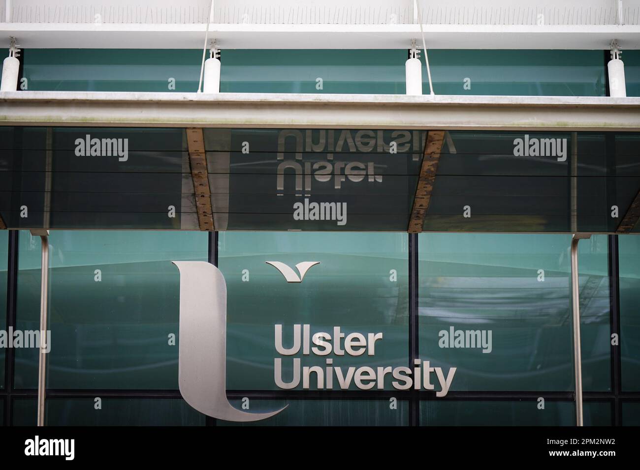 A view of Ulster University's Birley Building in Belfast city centre ...