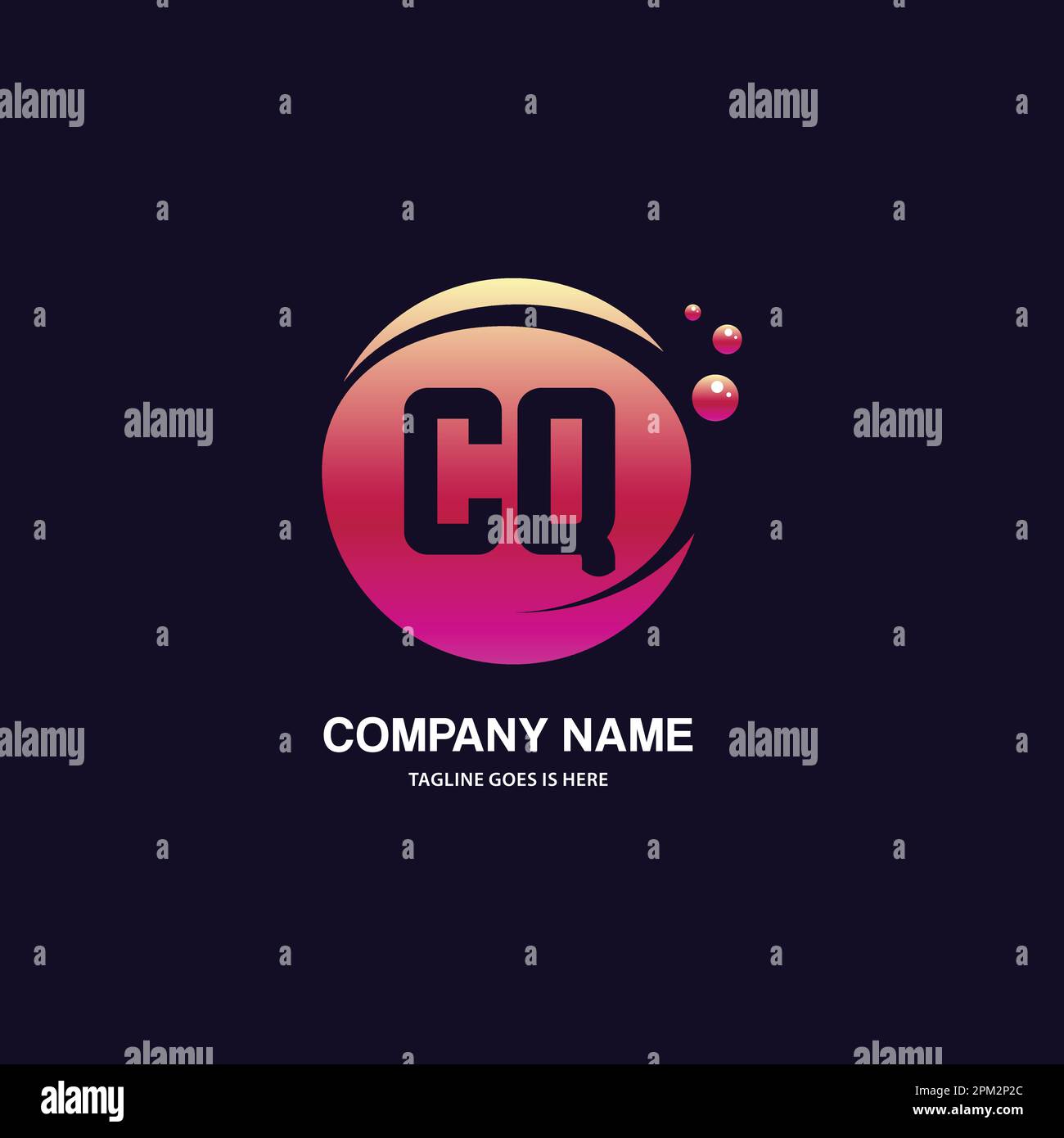 initial logo With Colorful Circle template vector Stock Vector Image ...