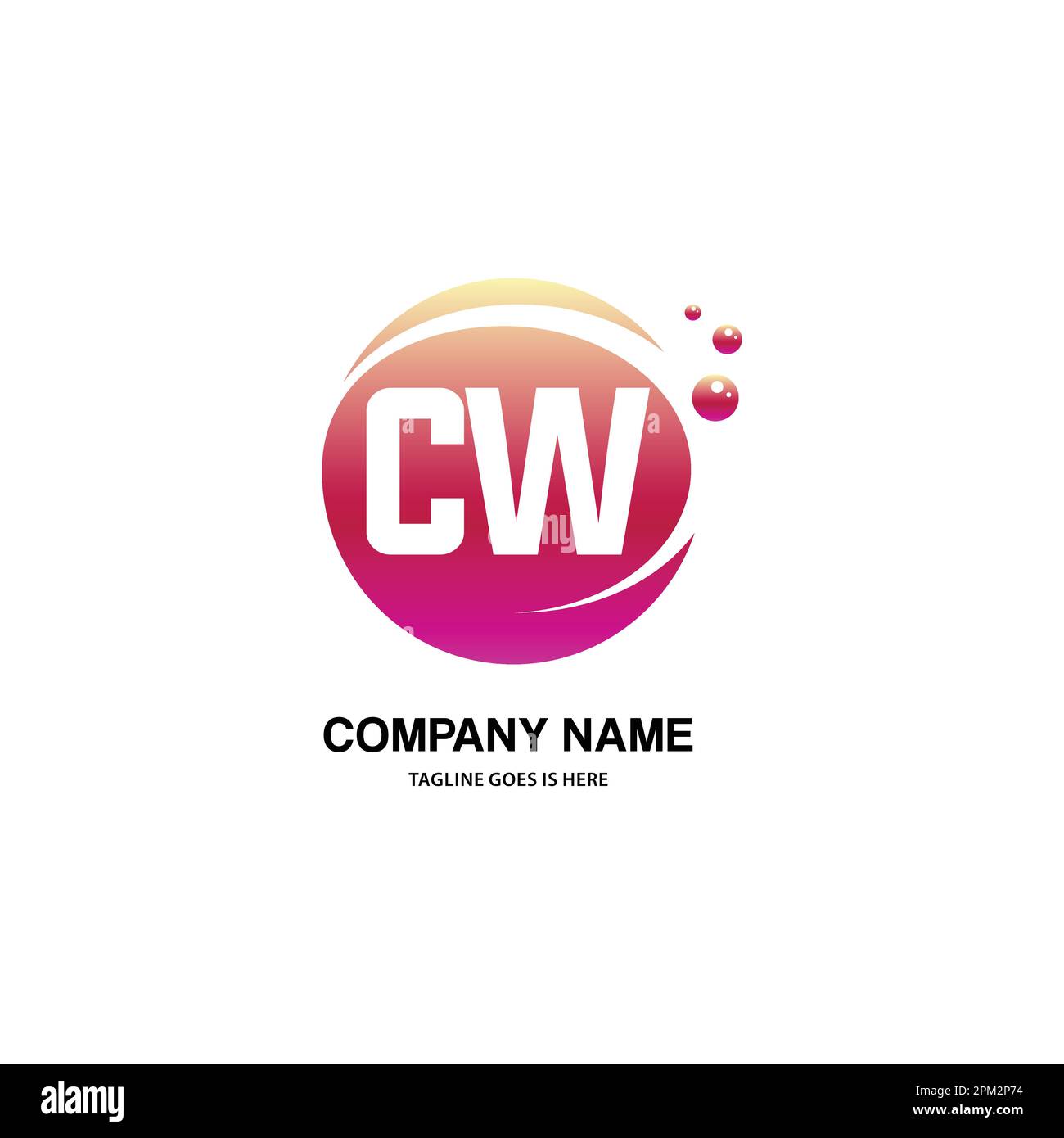 initial logo With Colorful Circle template vector Stock Vector Image ...