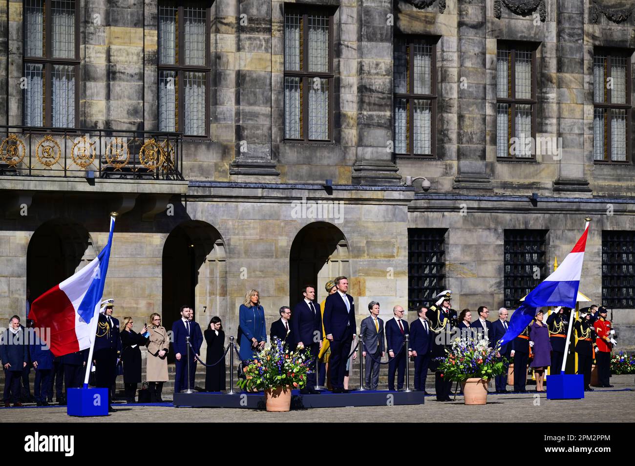 Amsterdam, Netherlands. 11th Apr, 2023. AMSTERDAM - French President ...