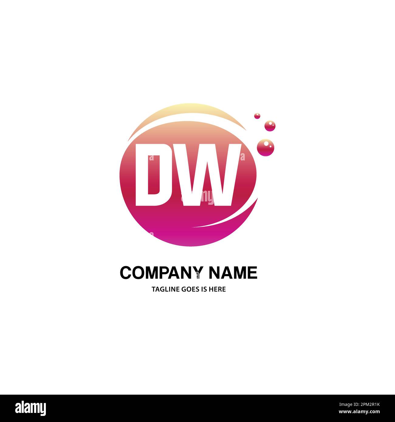 initial logo With Colorful Circle template vector Stock Vector Image ...