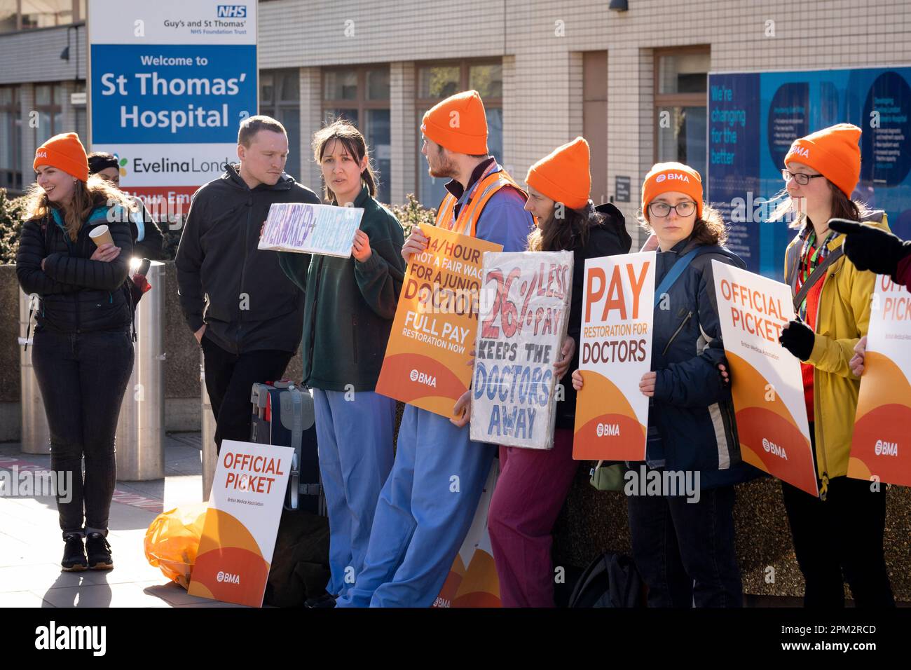 On the first of their four-day nationwide industrial action, striking ...