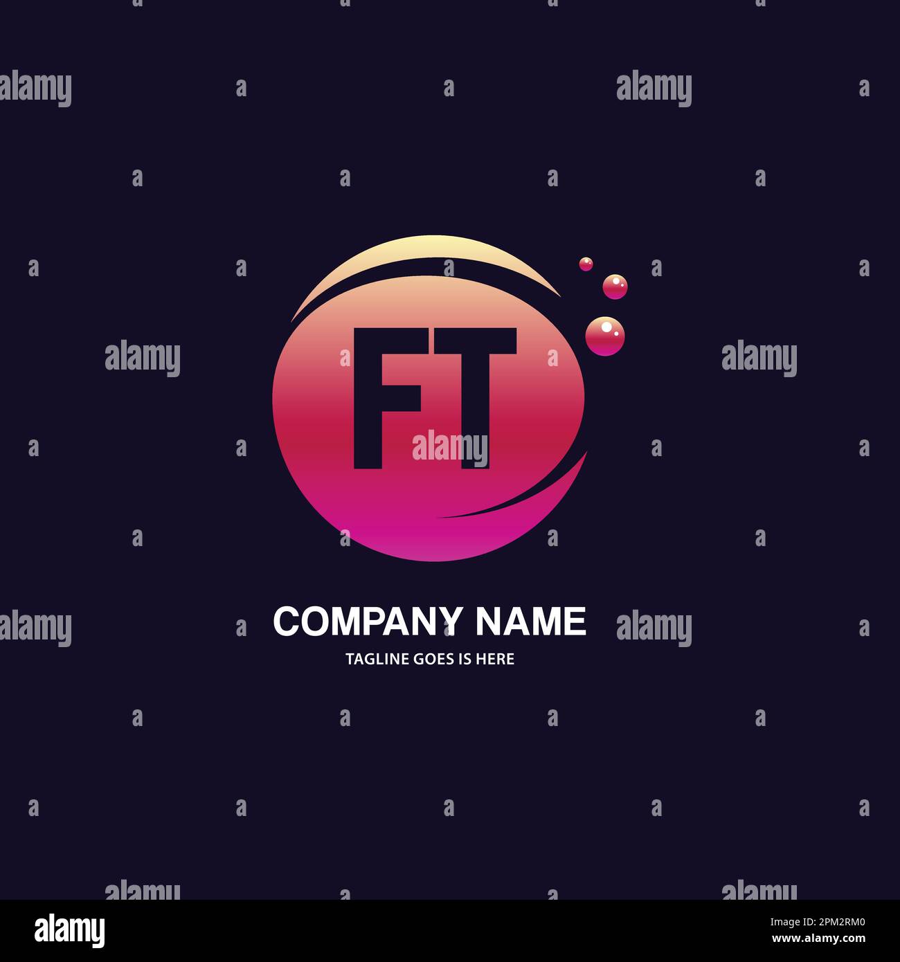 initial logo With Colorful Circle template vector Stock Vector Image ...