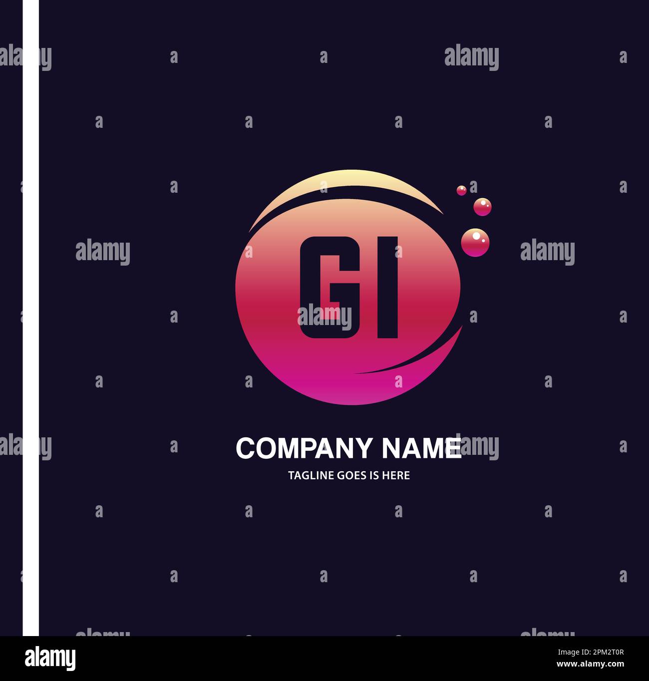 initial logo With Colorful Circle template vector Stock Vector Image ...