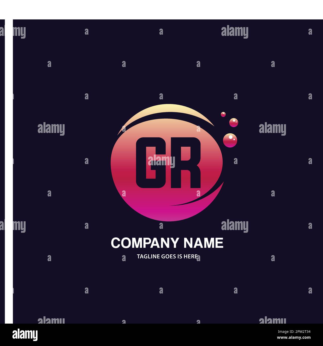 initial logo With Colorful Circle template vector Stock Vector Image ...