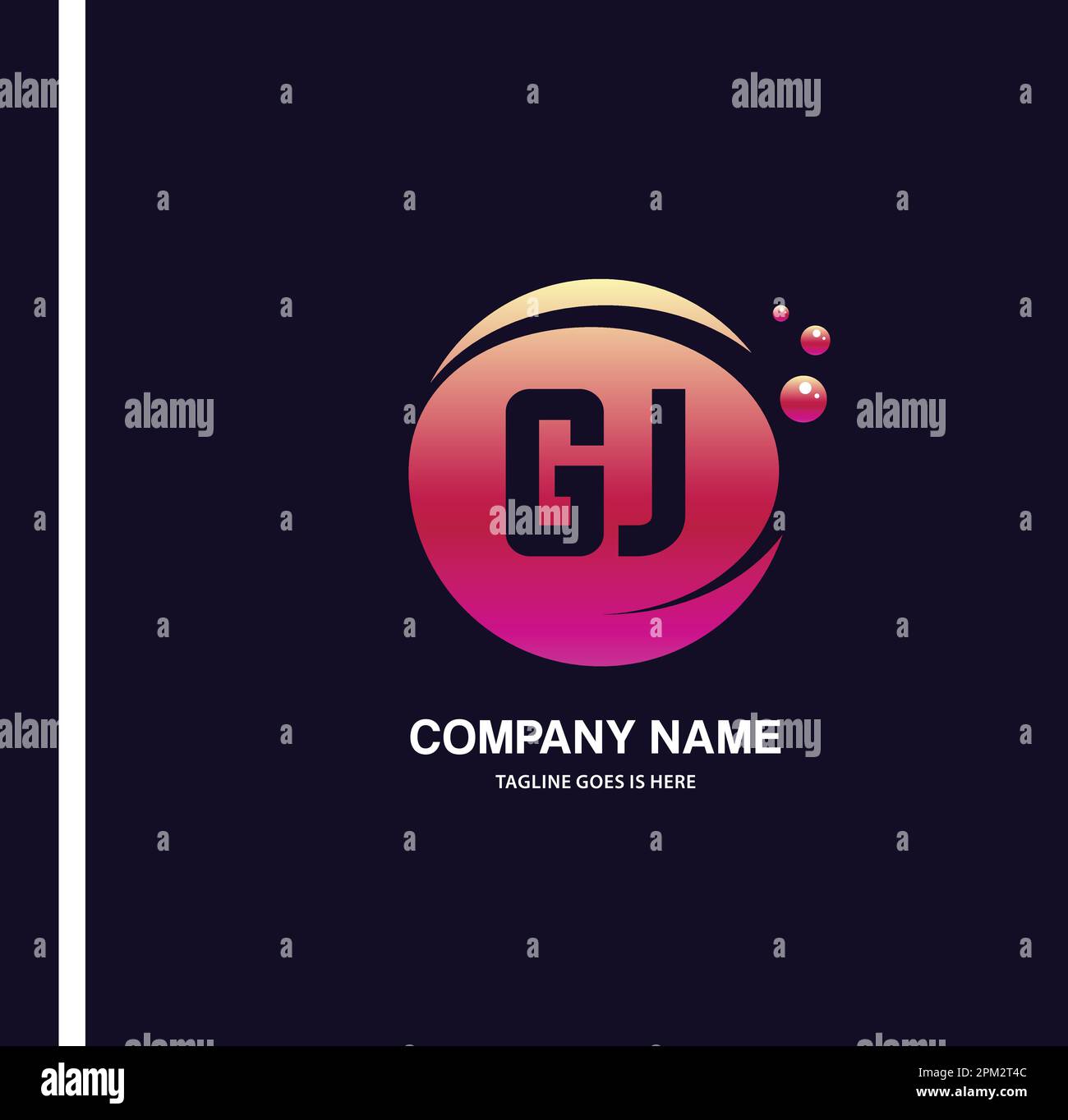 initial logo With Colorful Circle template vector Stock Vector Image ...