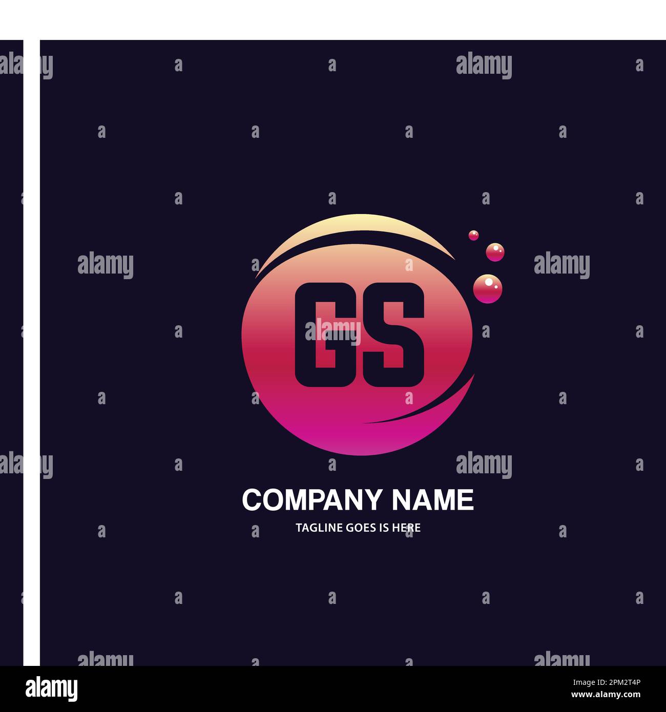 initial logo With Colorful Circle template vector Stock Vector Image ...