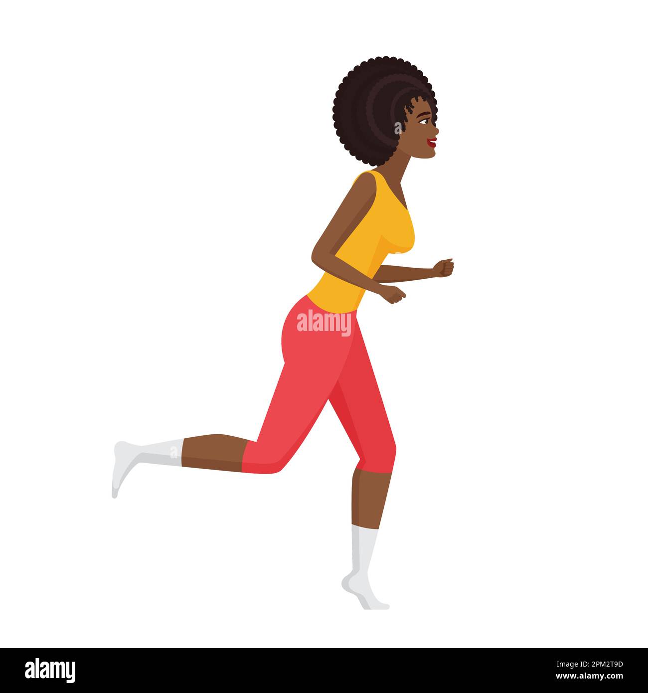 Female fitness training running. Sport coach doing cardio, aerobics ...