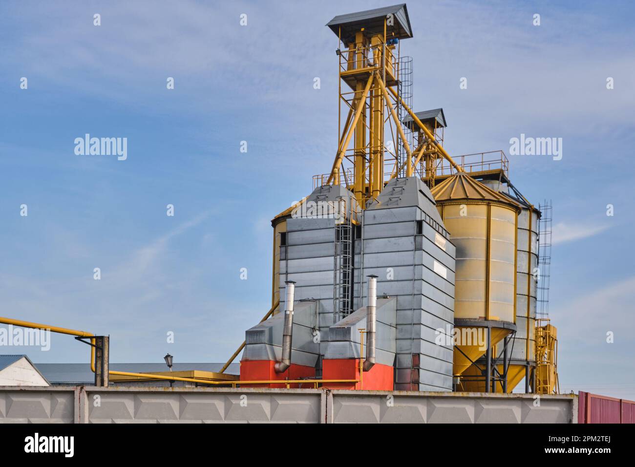 agro-processing plant for processing and silos for drying cleaning and ...